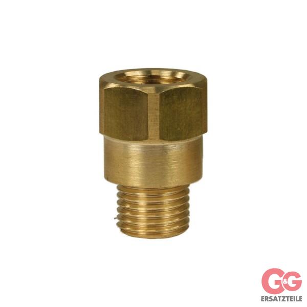 Reduzer Nippel 1/4" - 1/4" AG-IG Messing 400 bar 28 mm | Verlängerungsnippel | Verschraubungen ...